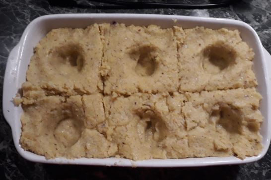 Bulz la cuptor cu mamaliga de malai de la moara – La masa